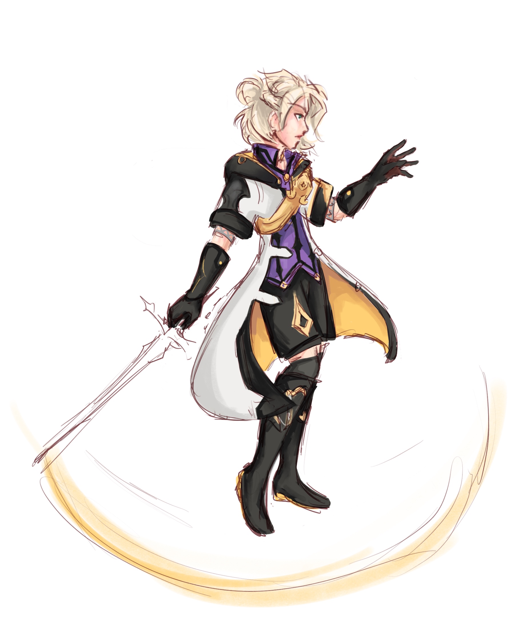 Albedo wip with base colors Genshin Impact | HoYoLAB