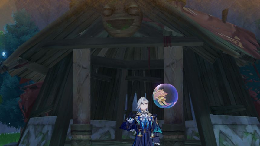 Theme 4: Take a photo of Neuvillette with a hilichurl on a rainy day ...