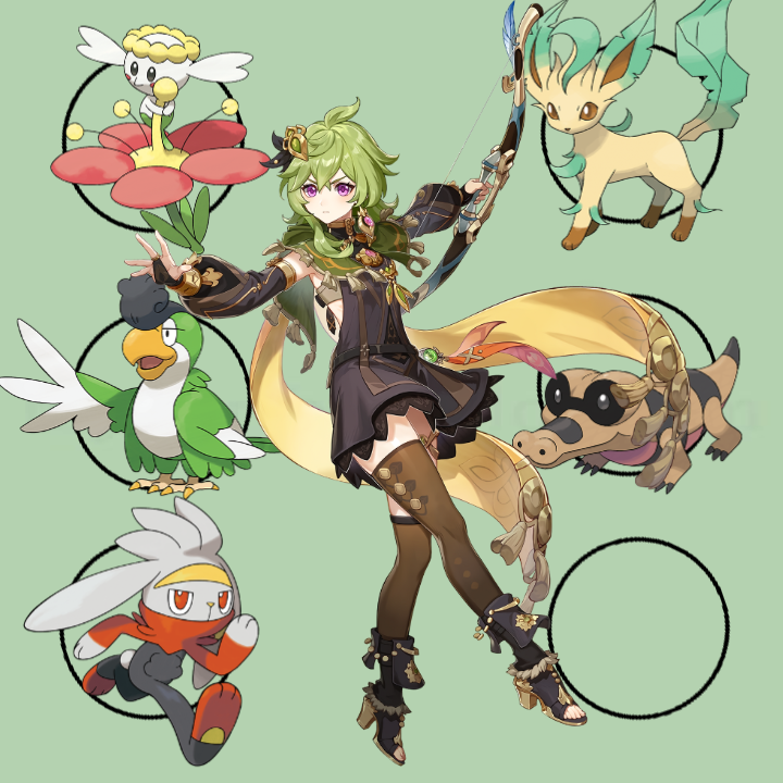 I Gave Cyno and Collei and Tighnari Pokemon teams! Genshin Impact | HoYoLAB