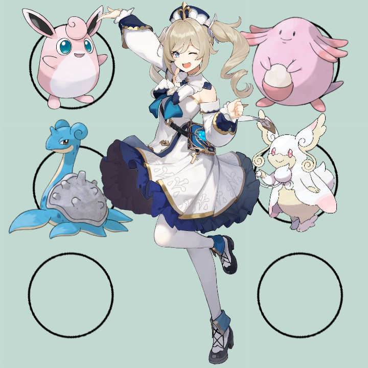 Barbara With Pokemon! Genshin Impact | HoYoLAB