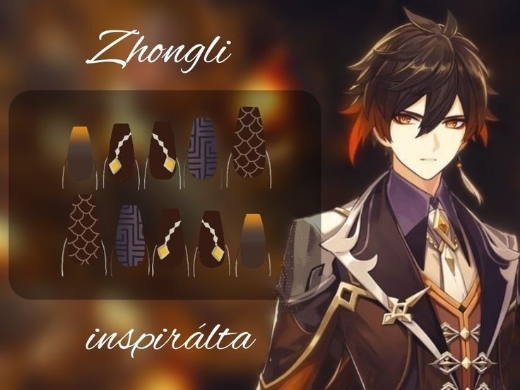 Zhongli and venti nails Genshin Impact | HoYoLAB