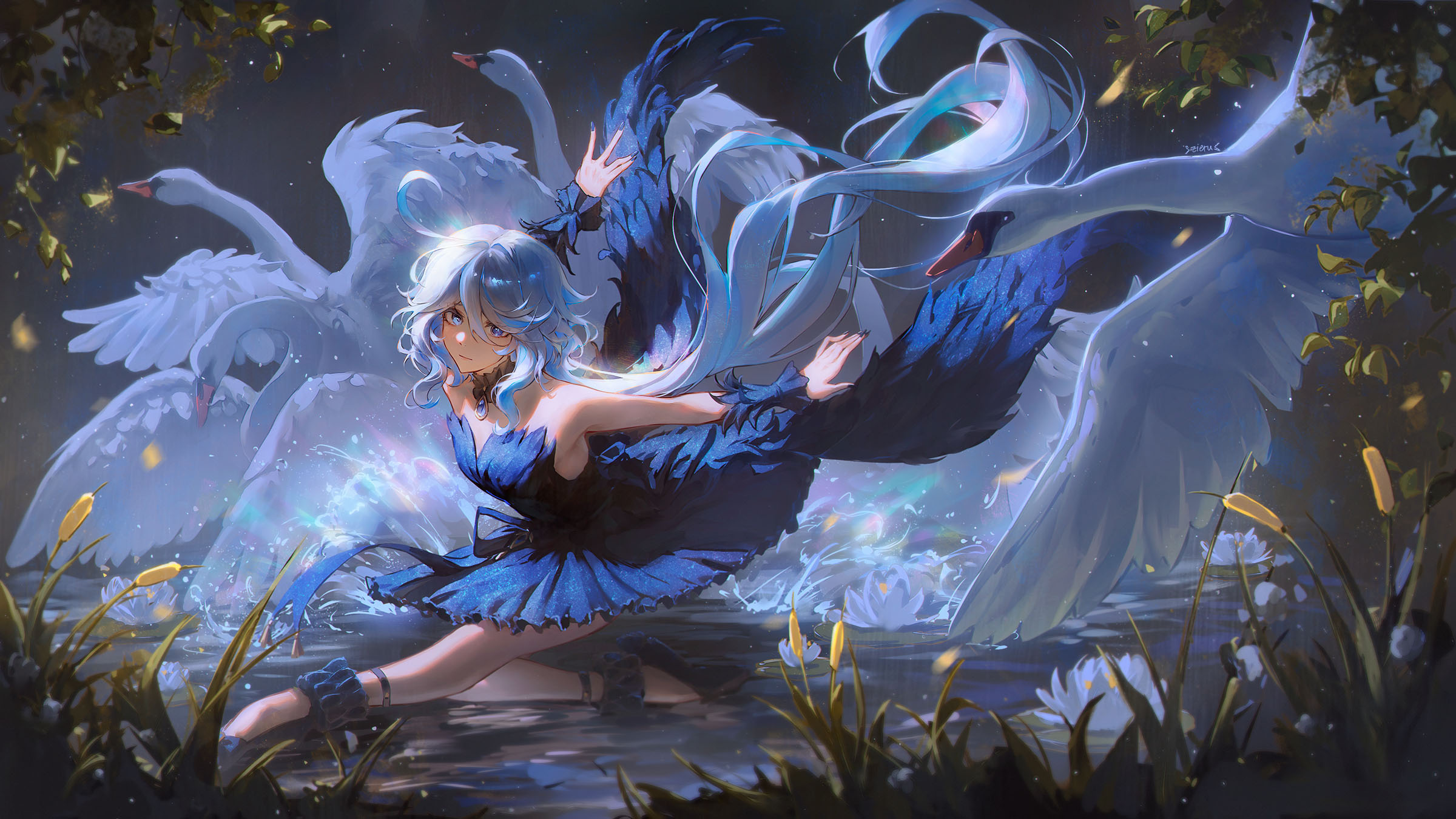 💙 Furina Wallpaper 💙 (Art by Zieru) Genshin Impact | HoYoLAB