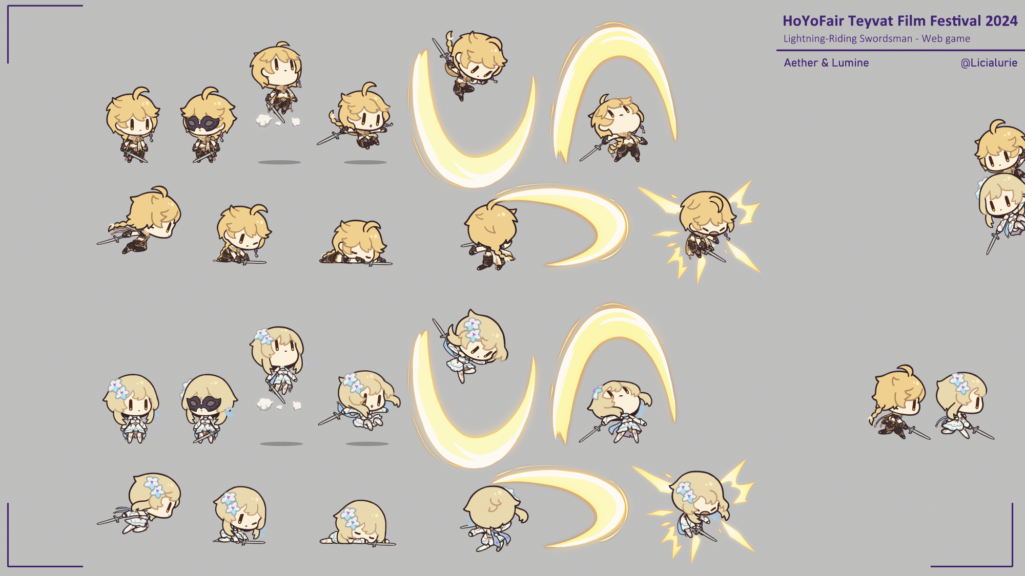I created this characters asset for Hoyofair web-game "Lightning-Riding ...