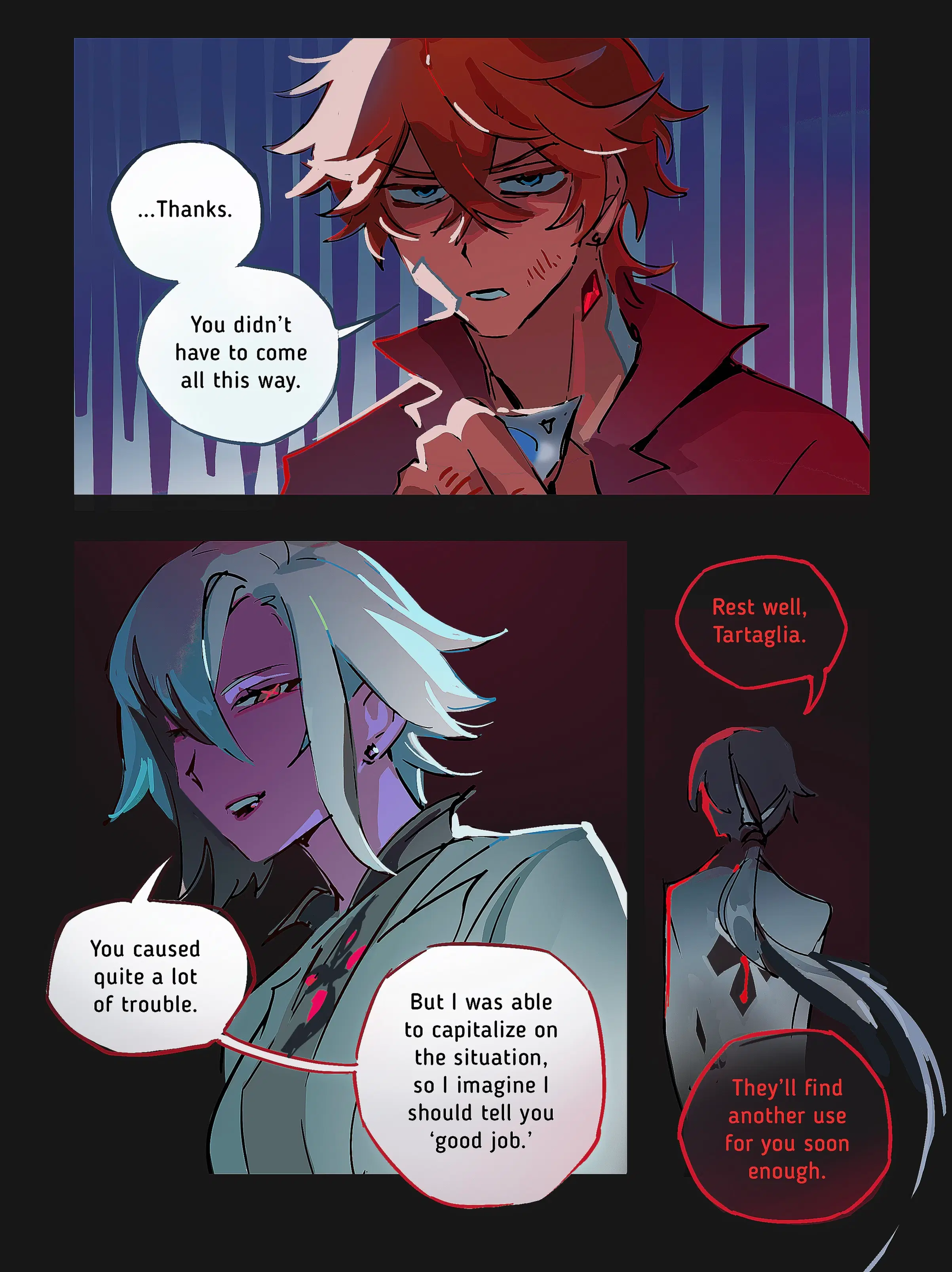 i wonder if arlecchino returned childe's vision to him in person ...