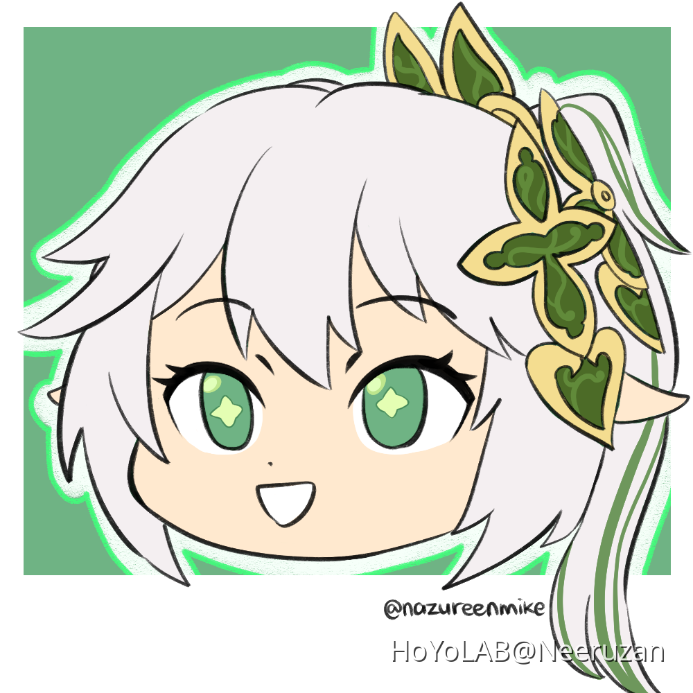 Day 192 until I reach Level 12: Simple chibi of Nahida! Genshin Impact ...