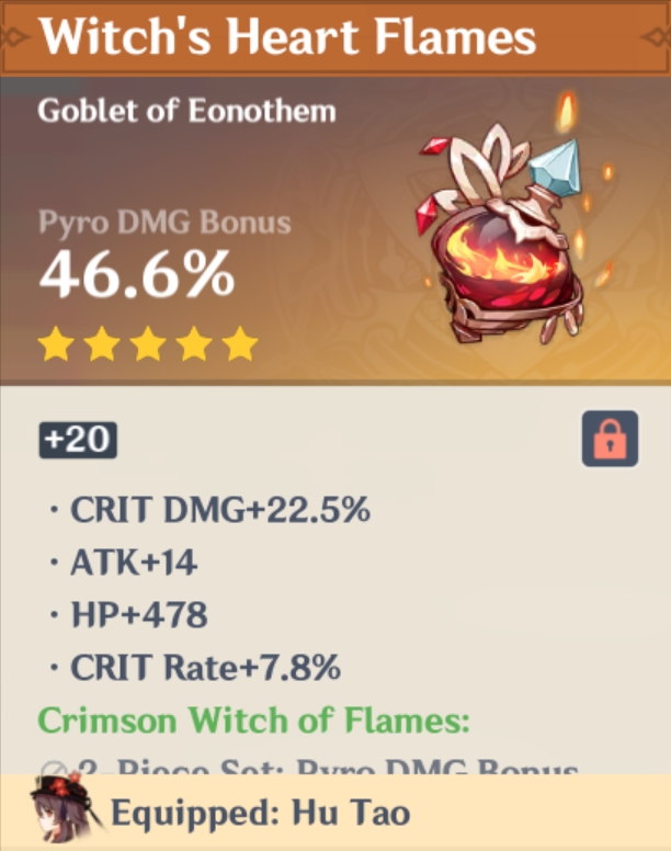Finally a decent pyro on piece goblet for Hutao🥹 Genshin Impact | HoYoLAB