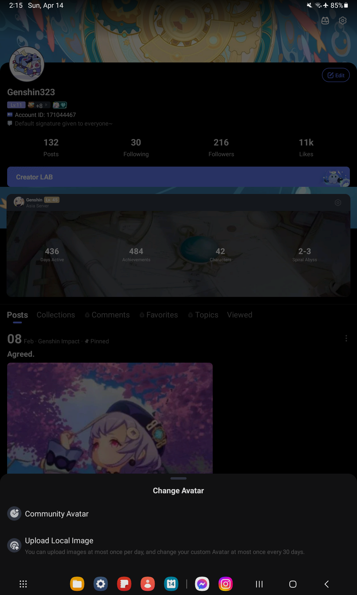 They finally added that feature on mobile. | HoYoLAB