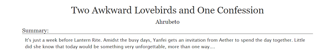 Two Awkward Lovebirds and One Confession Genshin Impact | HoYoLAB