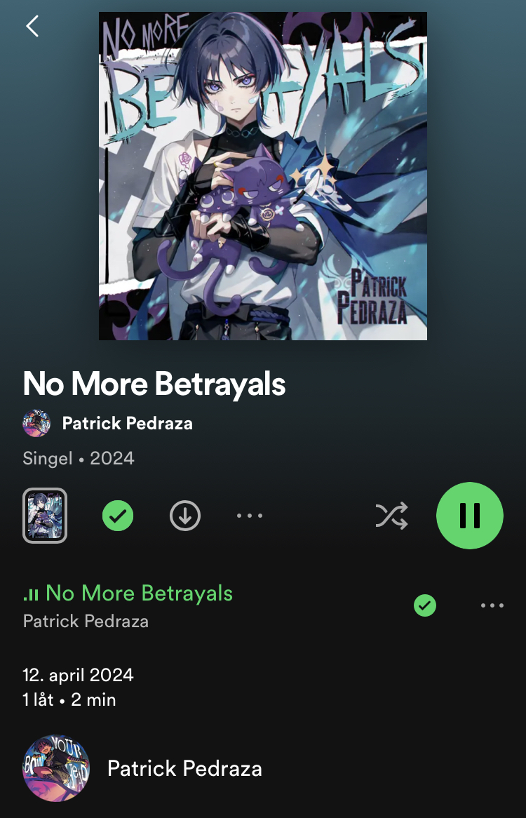 Patrick Pedraza going into his emo era with this one!! Genshin Impact | HoYoLAB