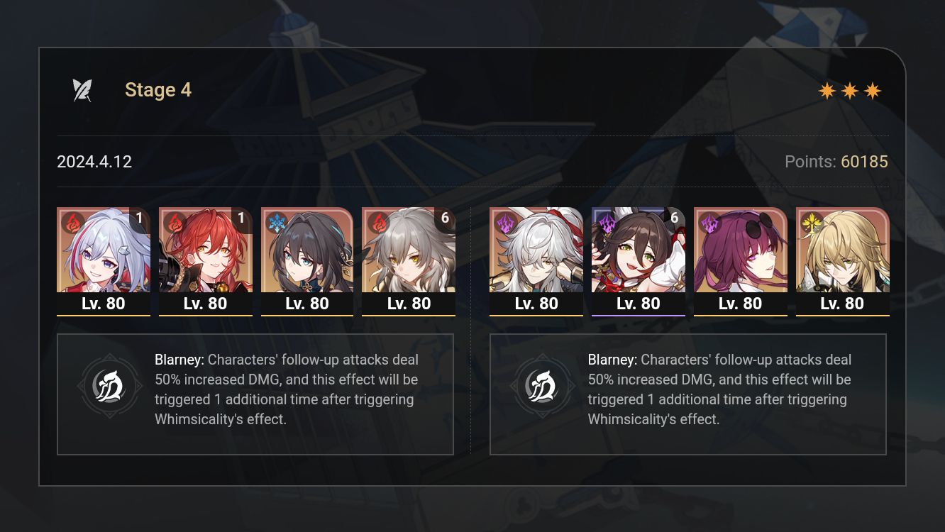 First part big damage Honkai: Star Rail | HoYoLAB