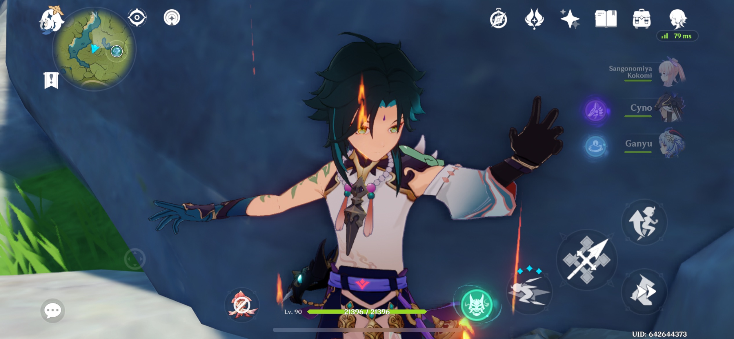 Xiao stuck on a rock Genshin Impact | HoYoLAB