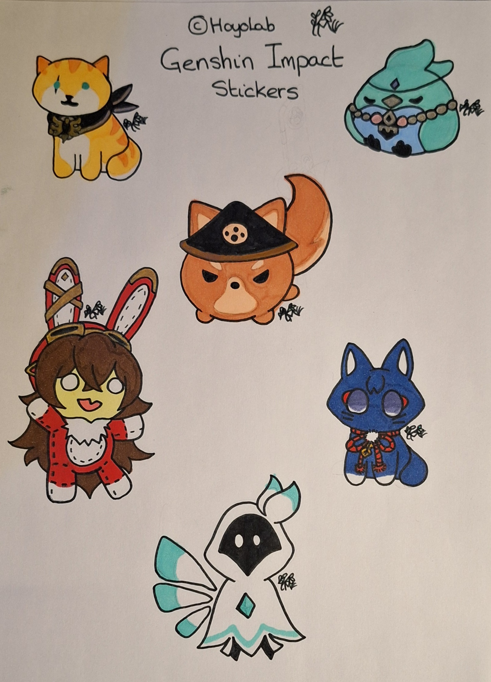 Did some sticker designs today! Genshin Impact | HoYoLAB