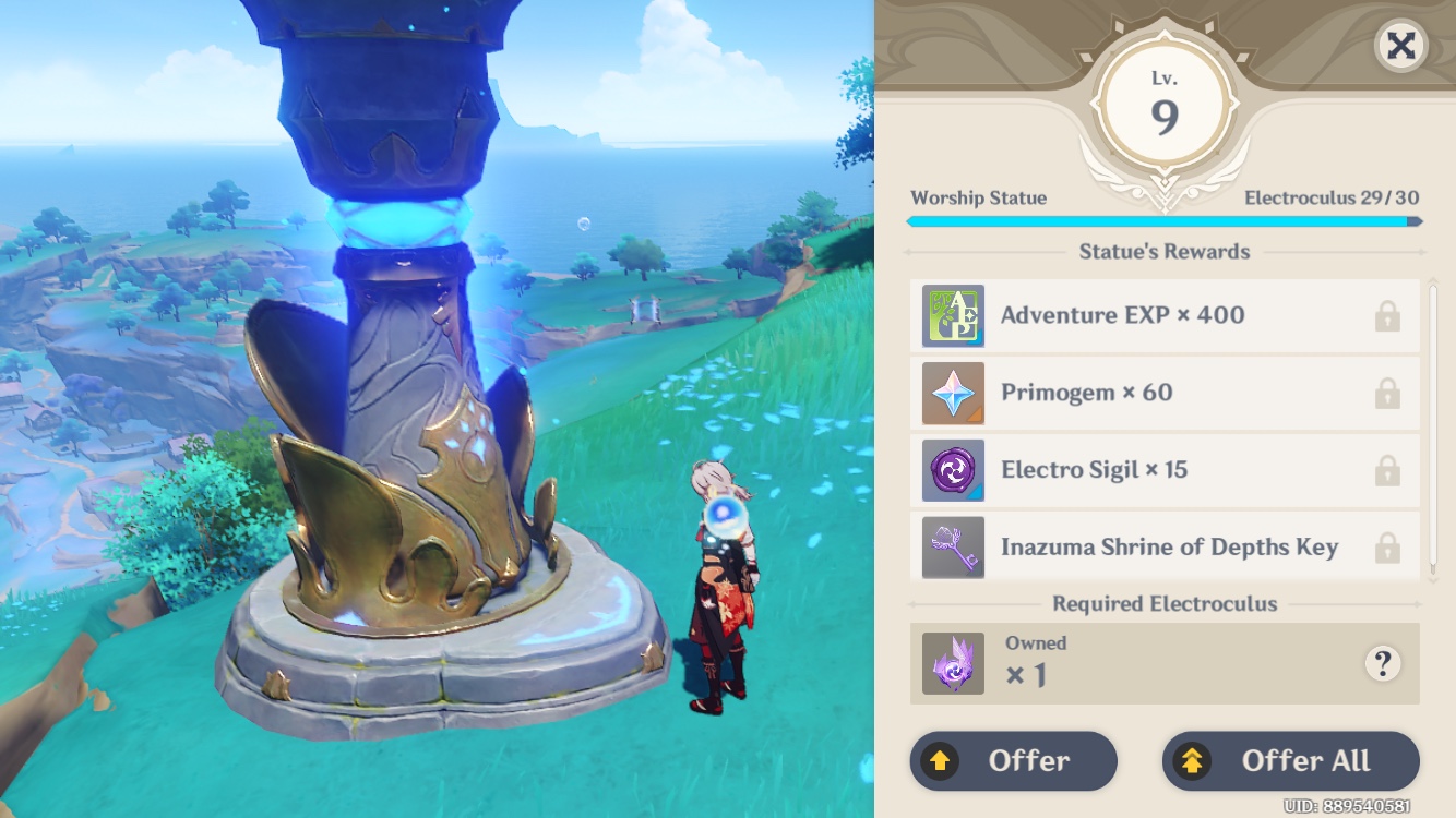 Inazuma Statue Maxed!💜 Genshin Impact | HoYoLAB