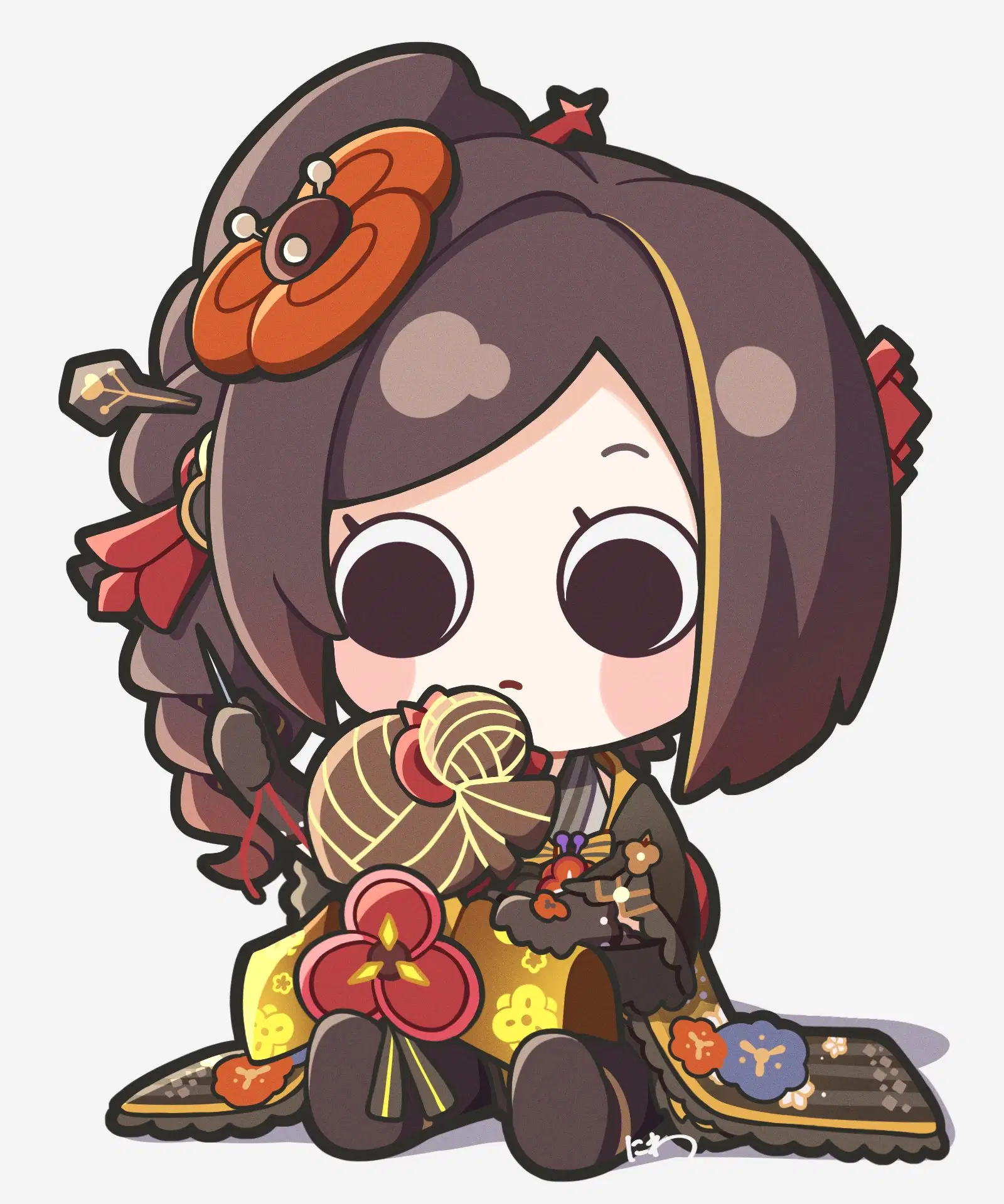 @Niwa_2810 Chibi Chiori! badge day 6! Genshin Impact | HoYoLAB