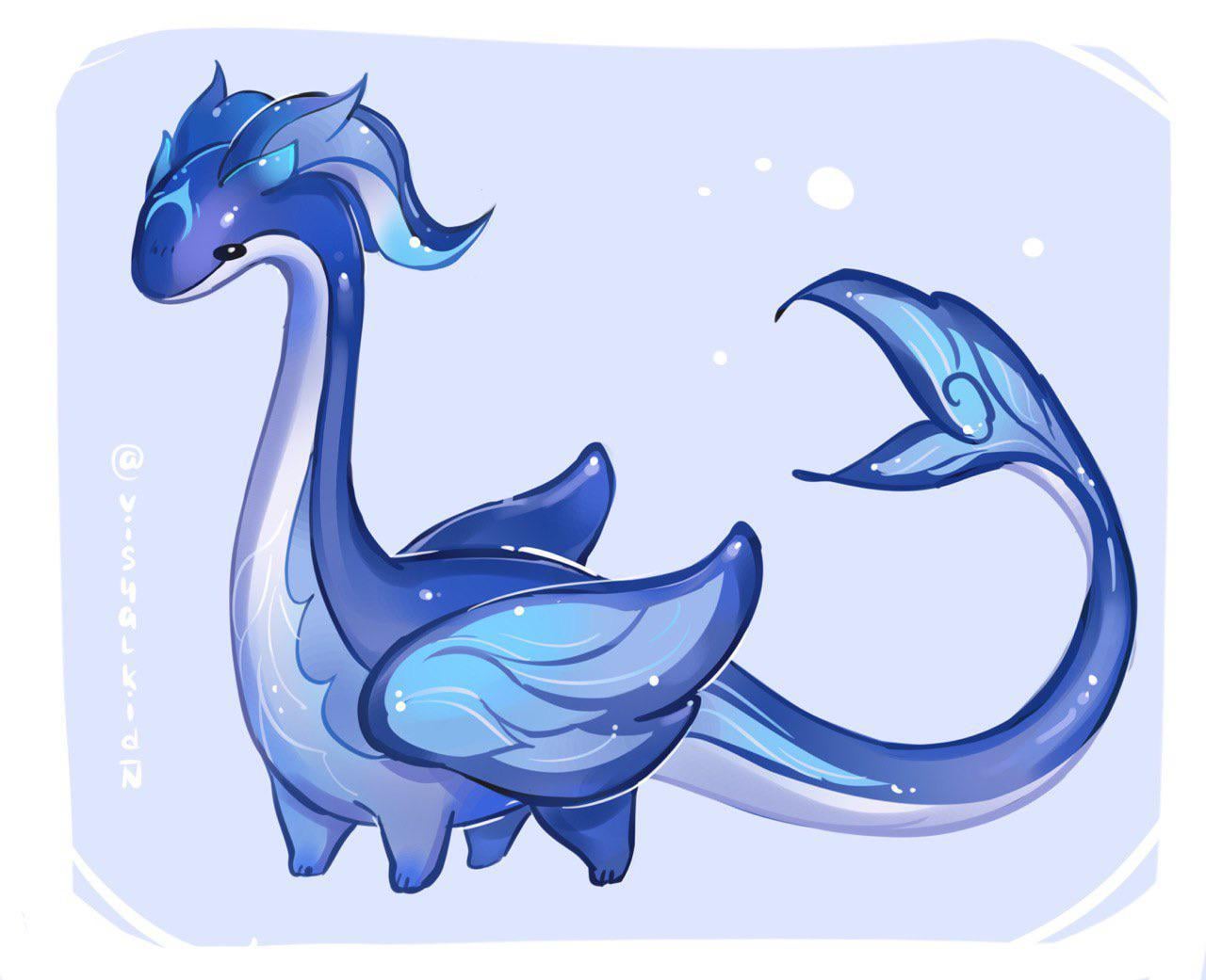 some cute lil hydro dragon art I found! Genshin Impact | HoYoLAB