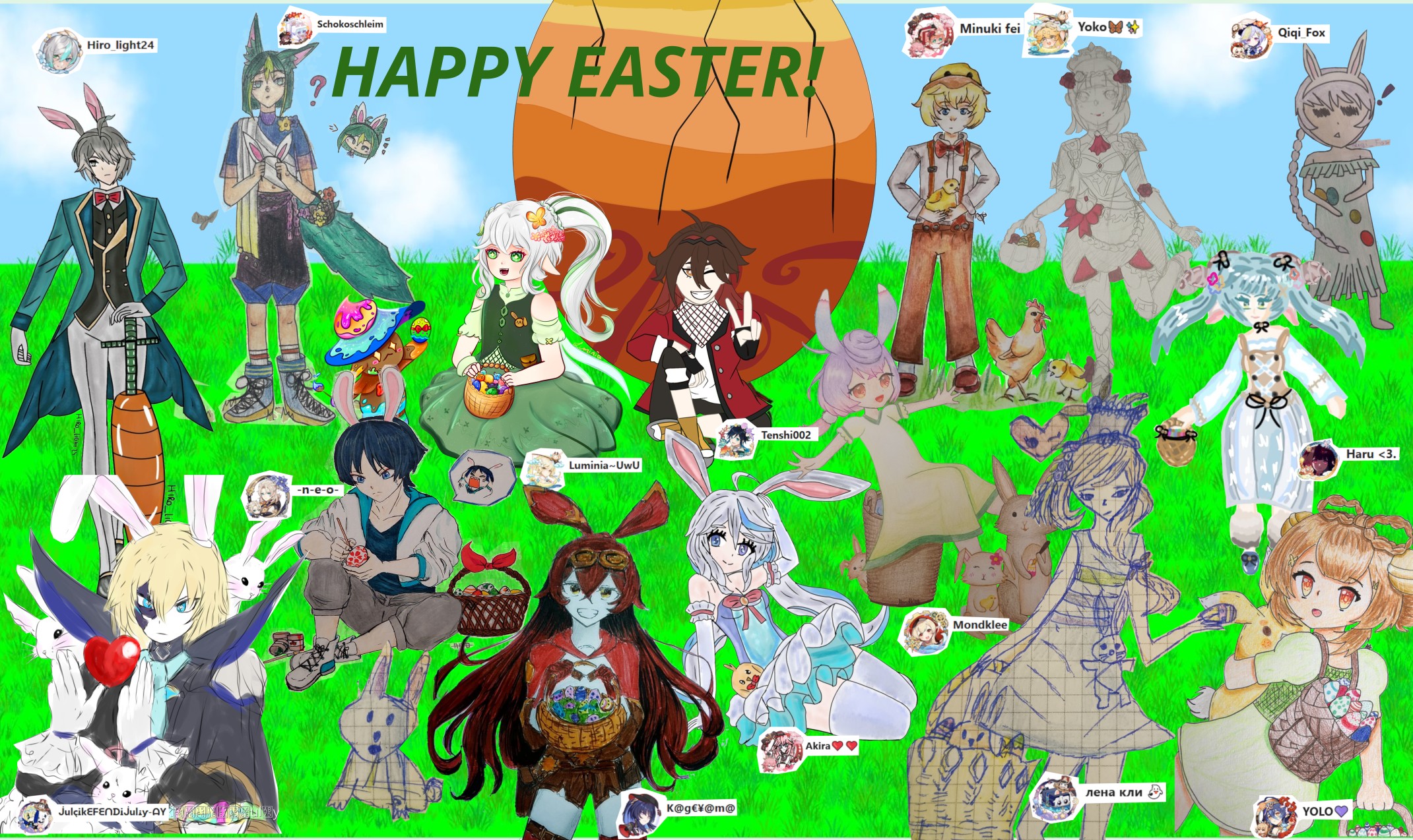 Happy easter project finished Genshin Impact | HoYoLAB