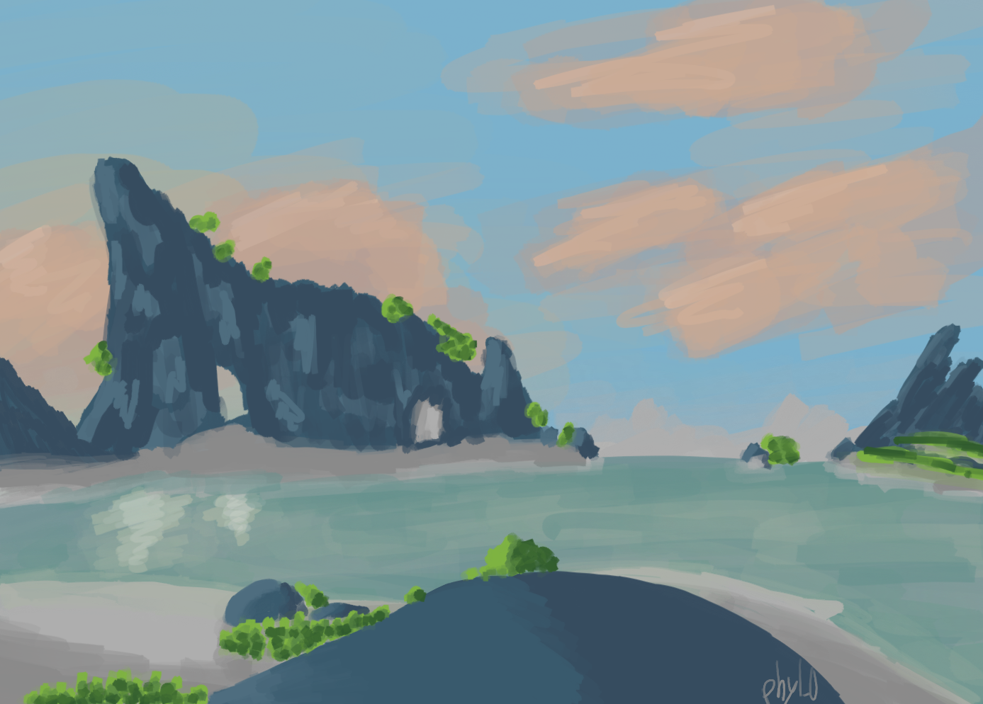 Drawing landscapes for Hsr and Genshin Genshin Impact | HoYoLAB