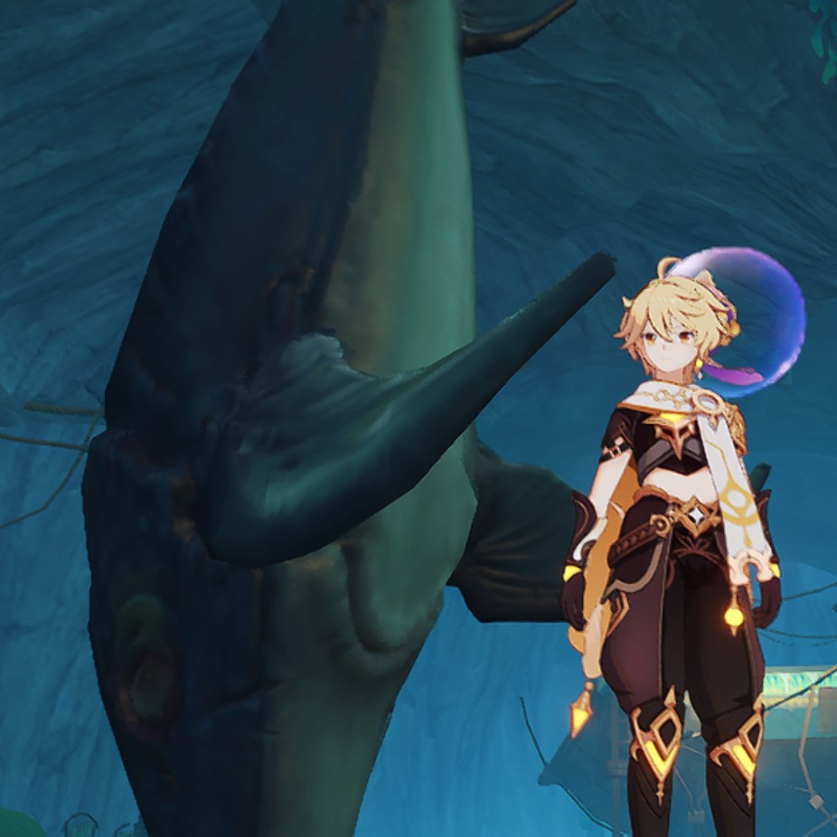 "I told you that fish was this big!" Genshin Impact | HoYoLAB