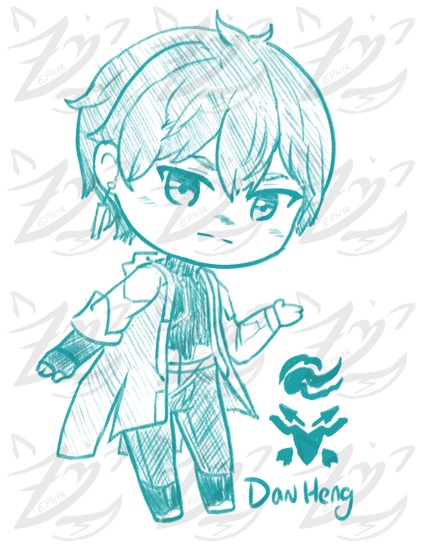 Dan Heng Chibi Sketch Honkai: Star Rail | HoYoLAB