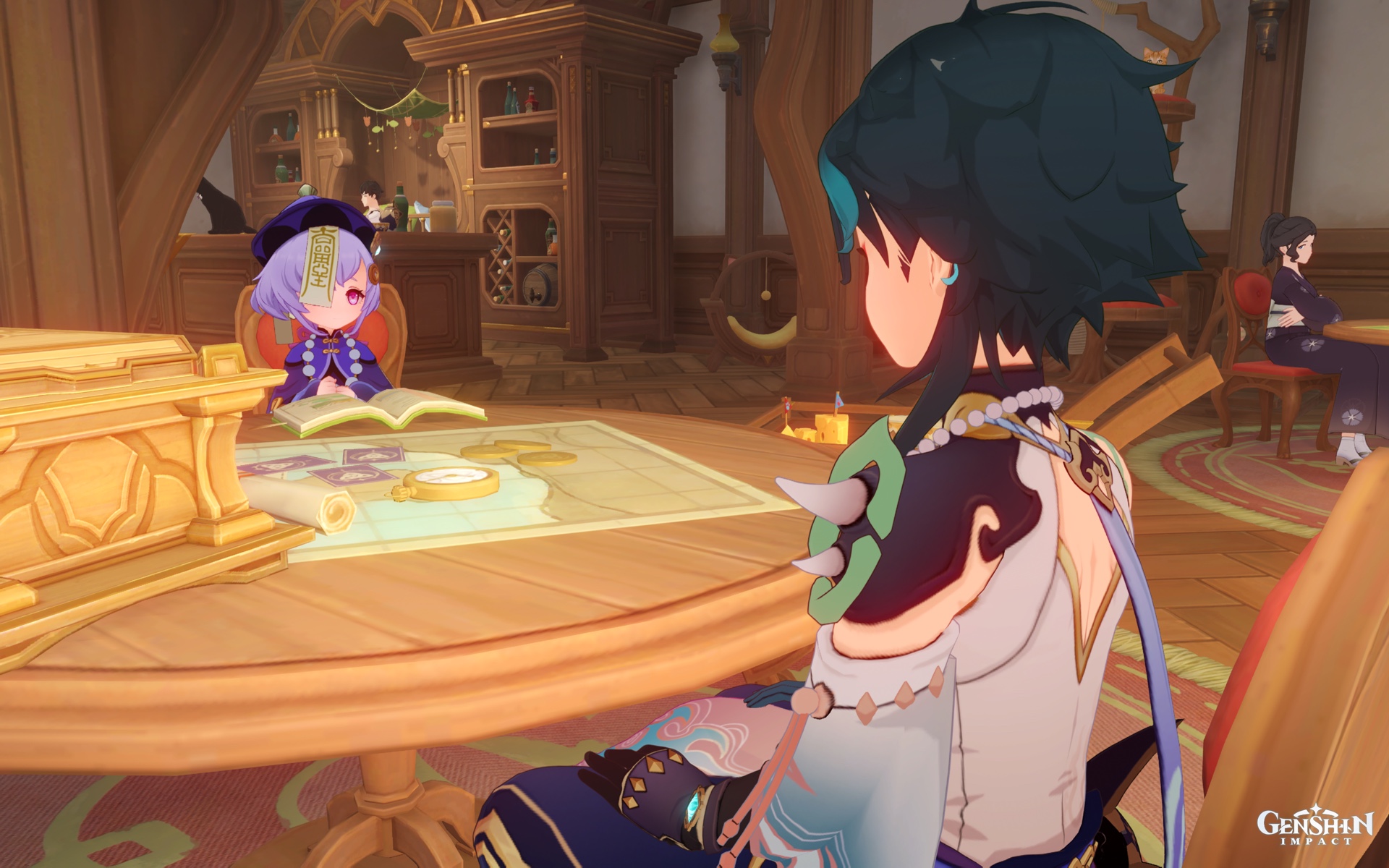 xiao and his little sister* in a tcg match :] Genshin Impact | HoYoLAB