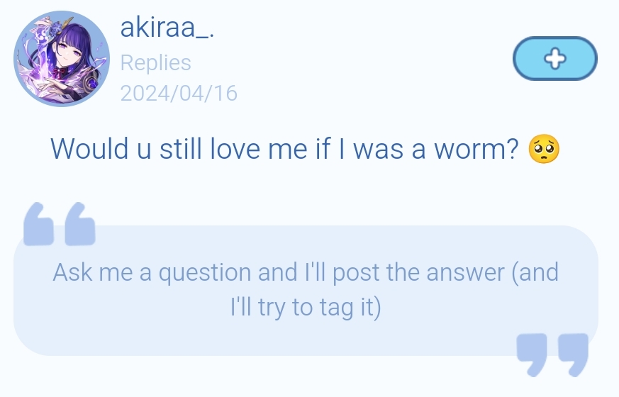 I am a worm myself so yes Genshin Impact | HoYoLAB