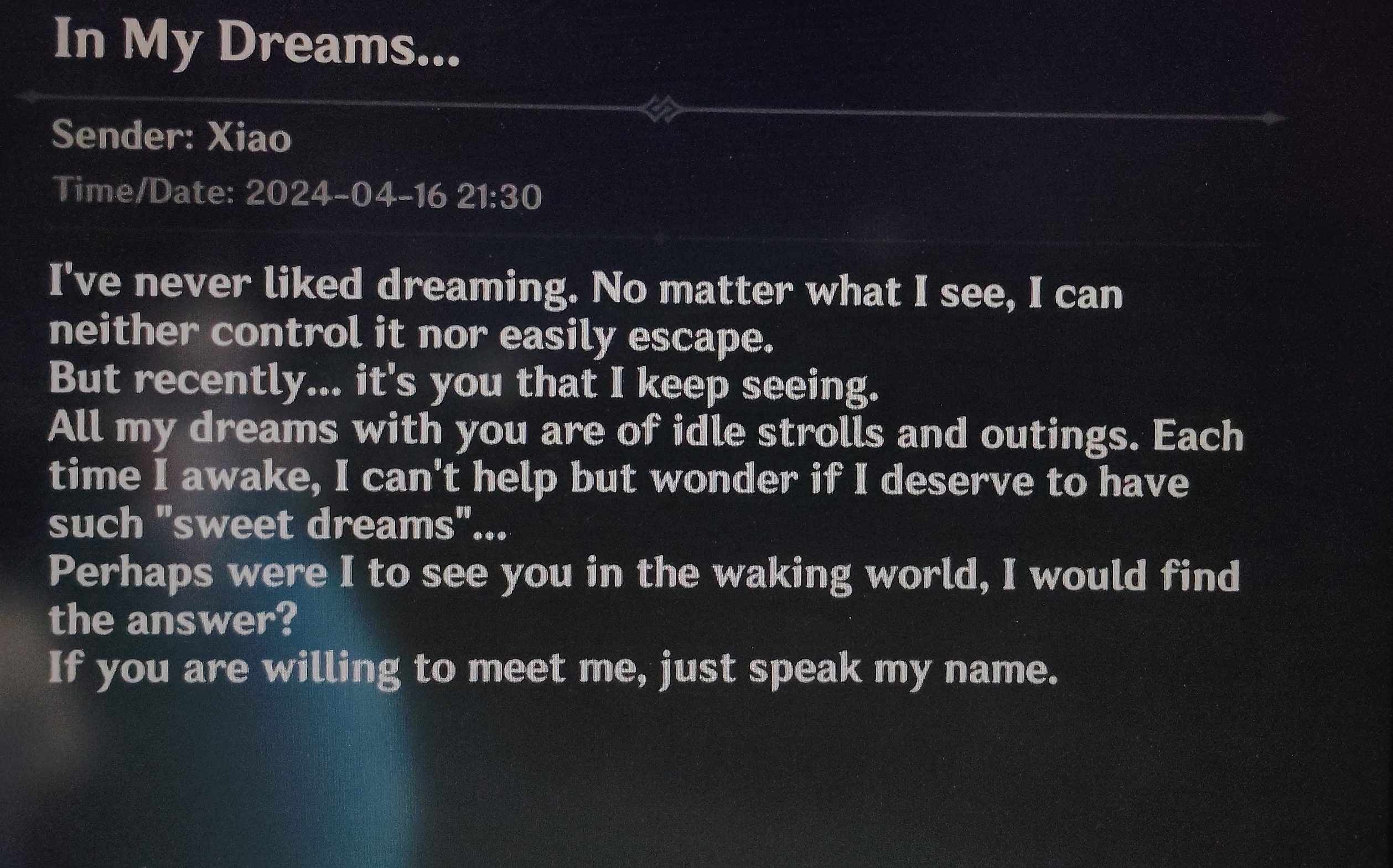 xiao is dreaming about who!? Genshin Impact | HoYoLAB