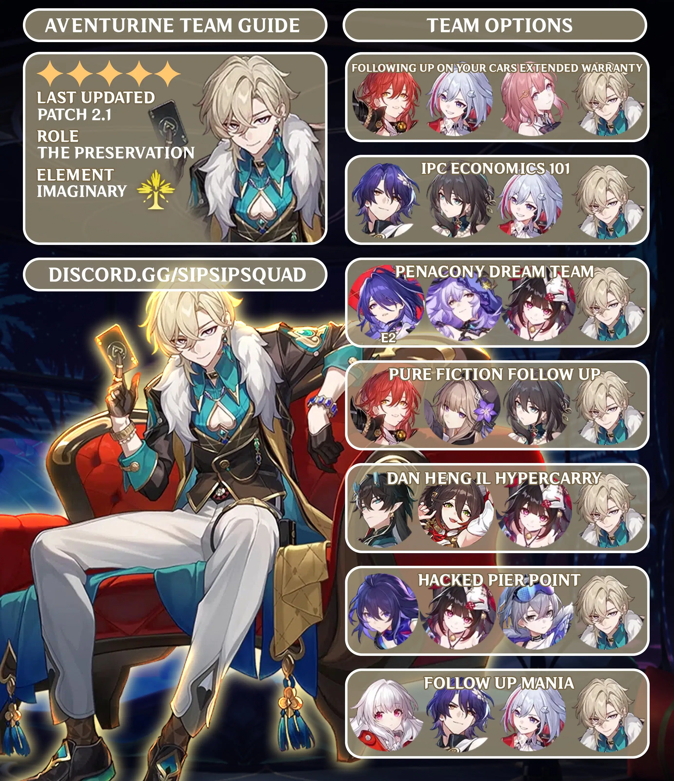 Aventurino build Honkai: Star Rail | HoYoLAB