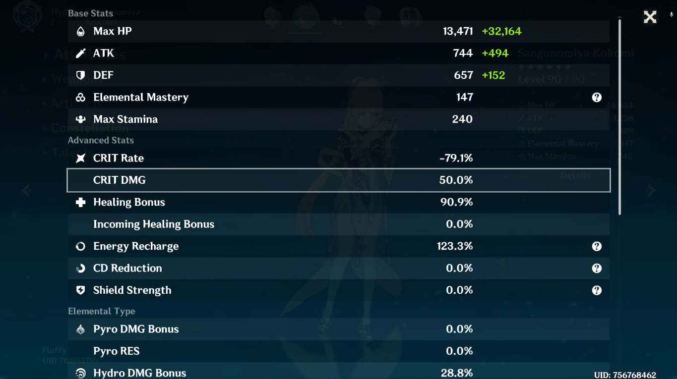 How do they have negative crit rate on Kokomi?? Genshin Impact | HoYoLAB