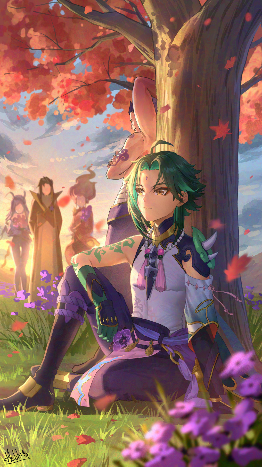 🎨DAY001 Xiao x Vermillion Hereafter Genshin Impact | HoYoLAB