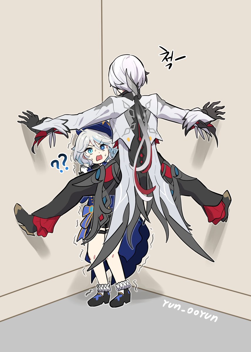 If Arlecchino scare Furina in an interesting prank meme. Genshin Impact ...