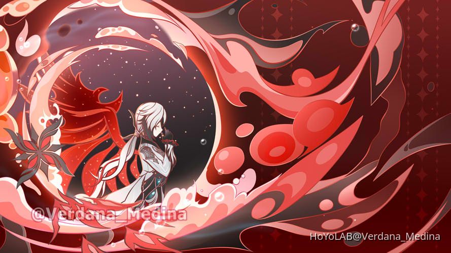 Golden Apple Archipelago versión Arlecchino (by @Verdana_Medina) Genshin Impact | HoYoLAB