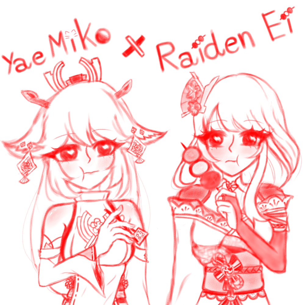 Yae Miko x Raiden Ei Genshin Impact | HoYoLAB