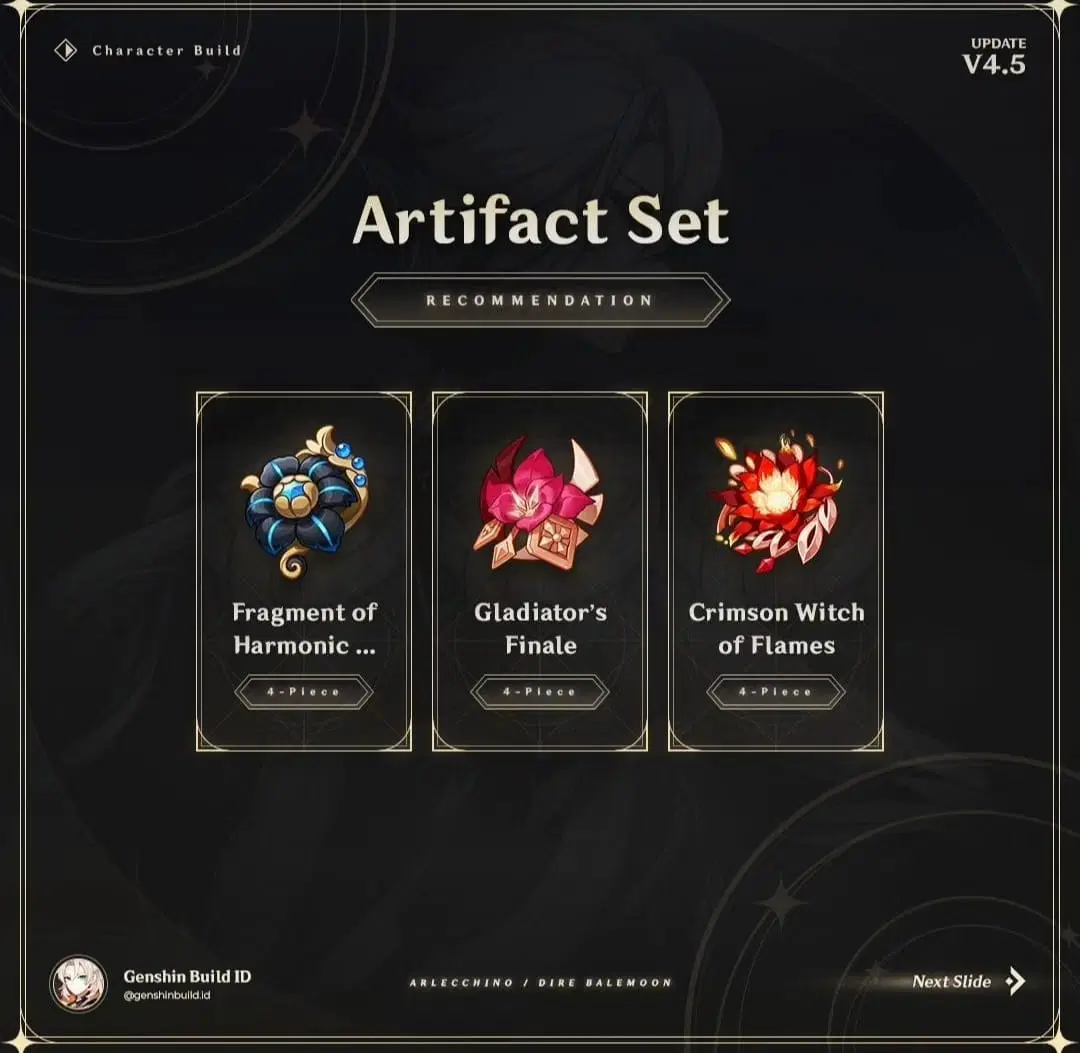 Arlecchino Build de Armas de Artefatos! Genshin Impact | HoYoLAB