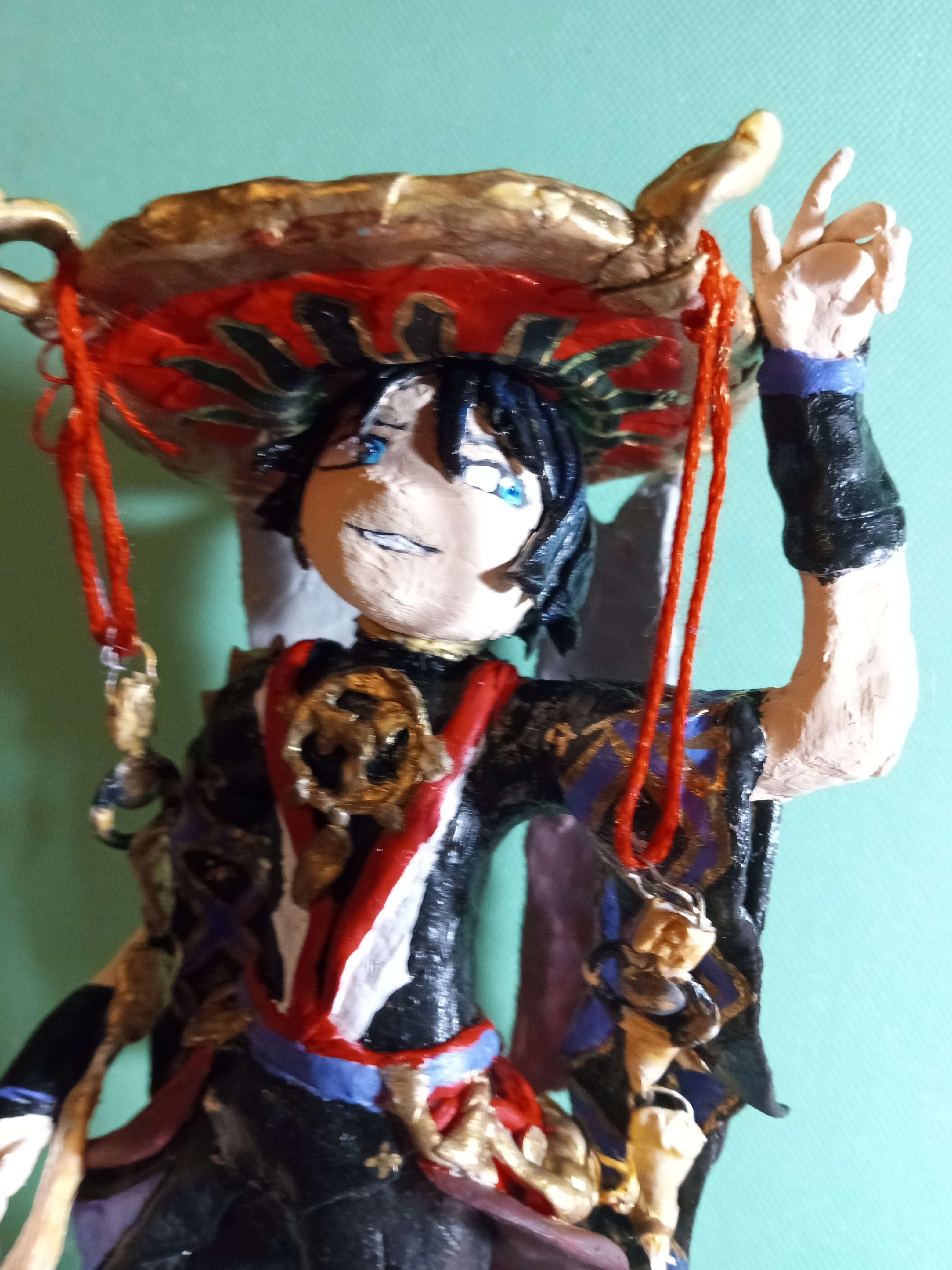 Finished Scaramouche / Wanderer Handmade Clay figure Genshin Impact ...