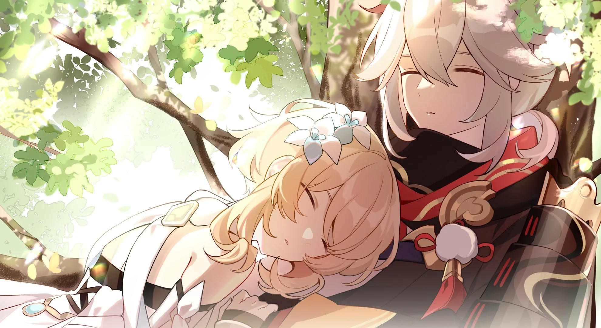 It nap time for our two love bird Genshin Impact | HoYoLAB