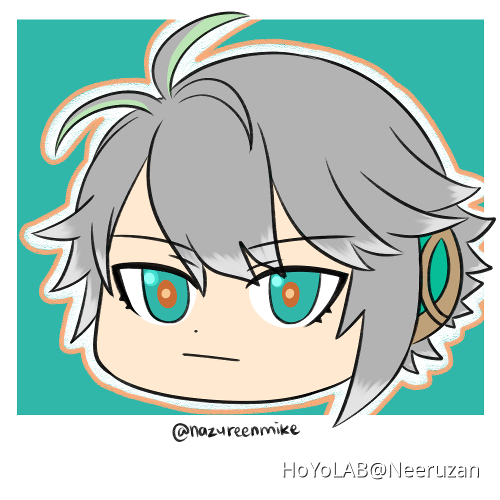 Day 196 until I reach Level 12: Simple chibi of Alhaitham! Genshin ...