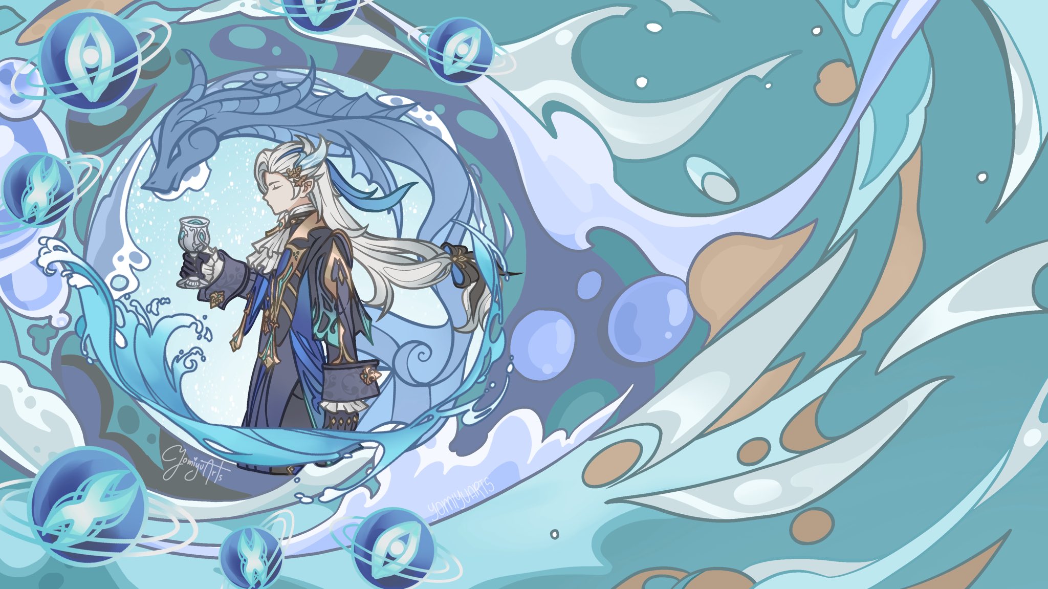 Neuvillette Namecard Genshin Impact | HoYoLAB