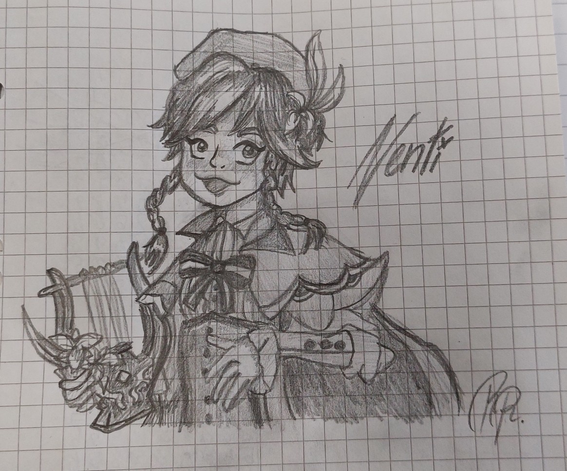 Venti Sketch 🍃 Genshin Impact | HoYoLAB