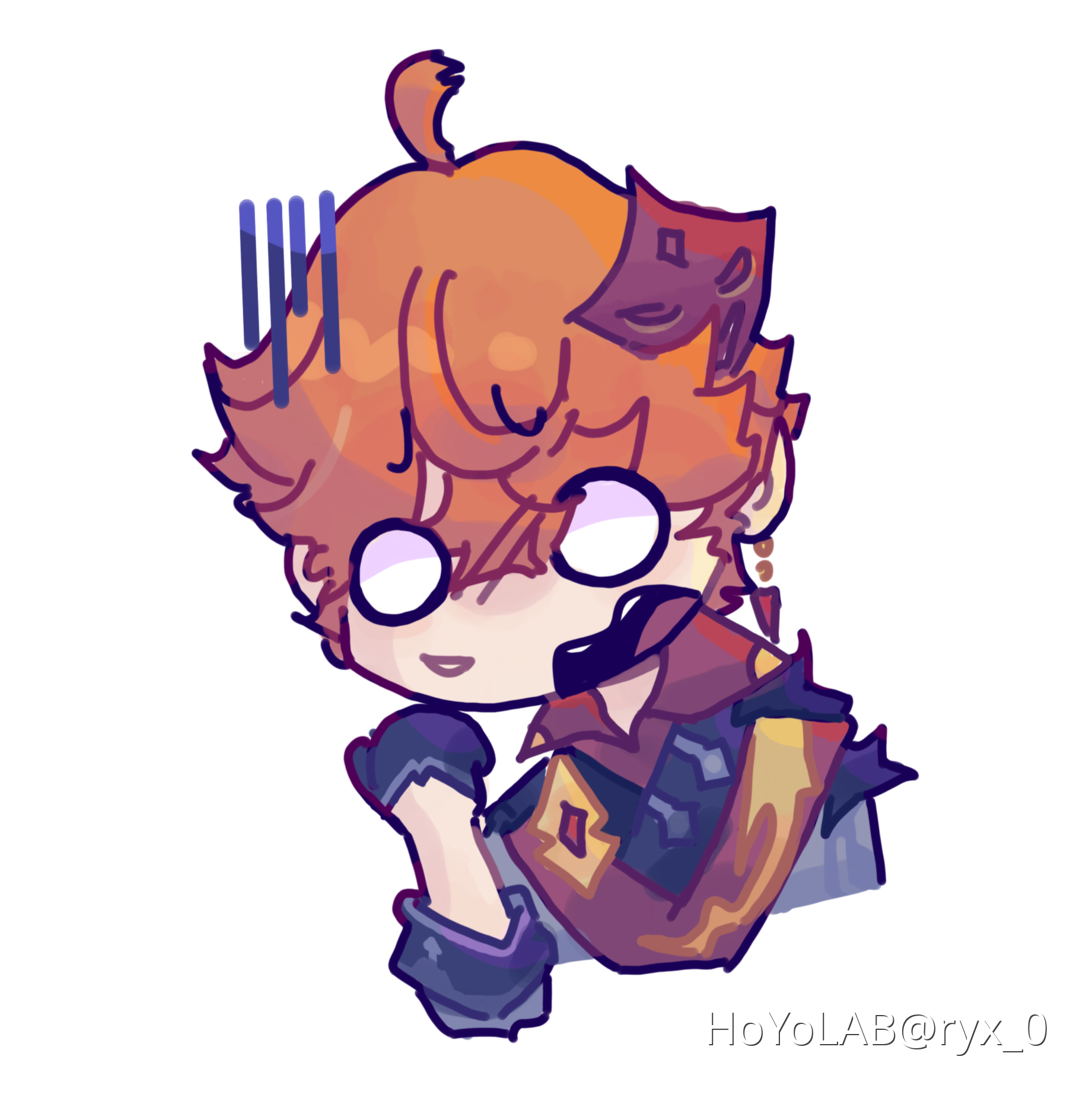 Chibi childe sticker i madee ♡ Genshin Impact | HoYoLAB