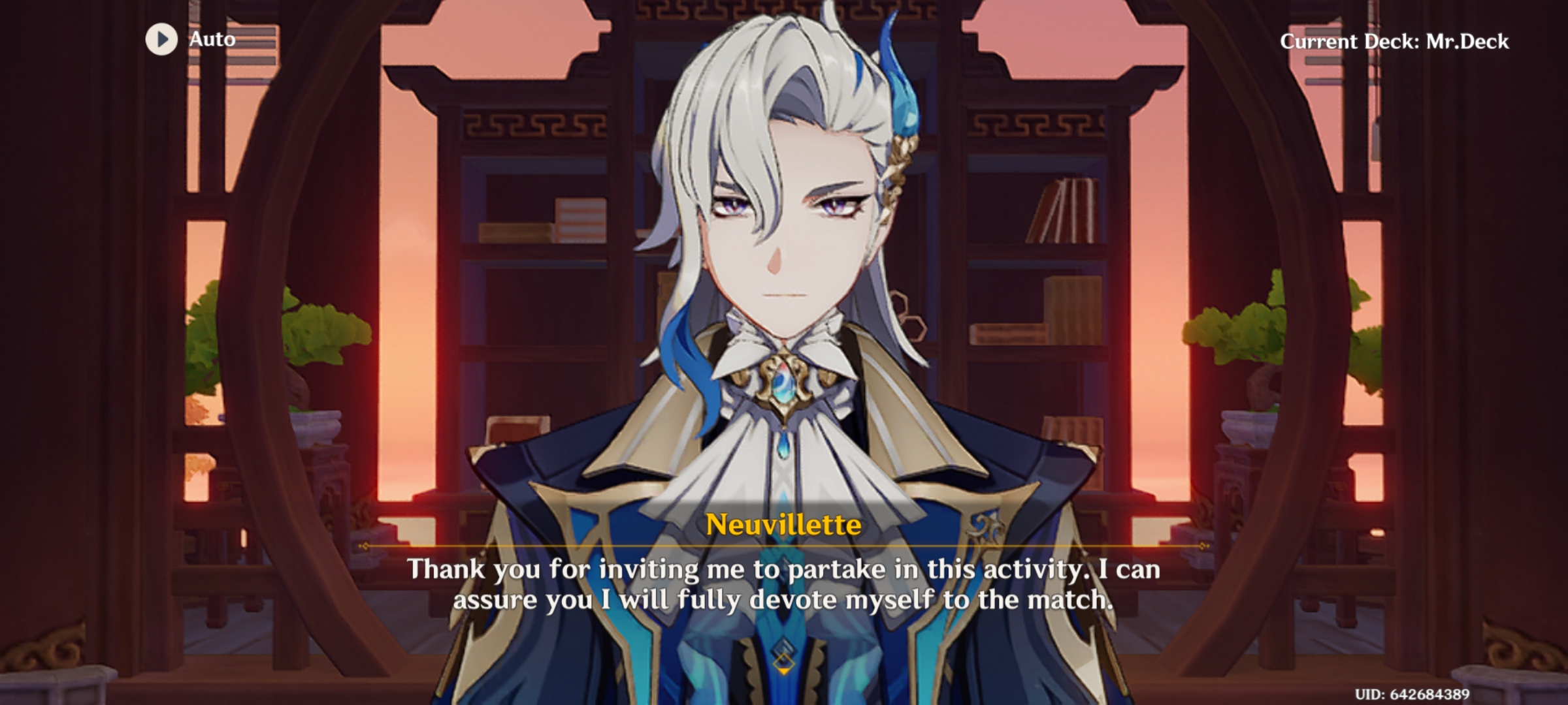 Neuvillette playing TCG Genshin Impact | HoYoLAB