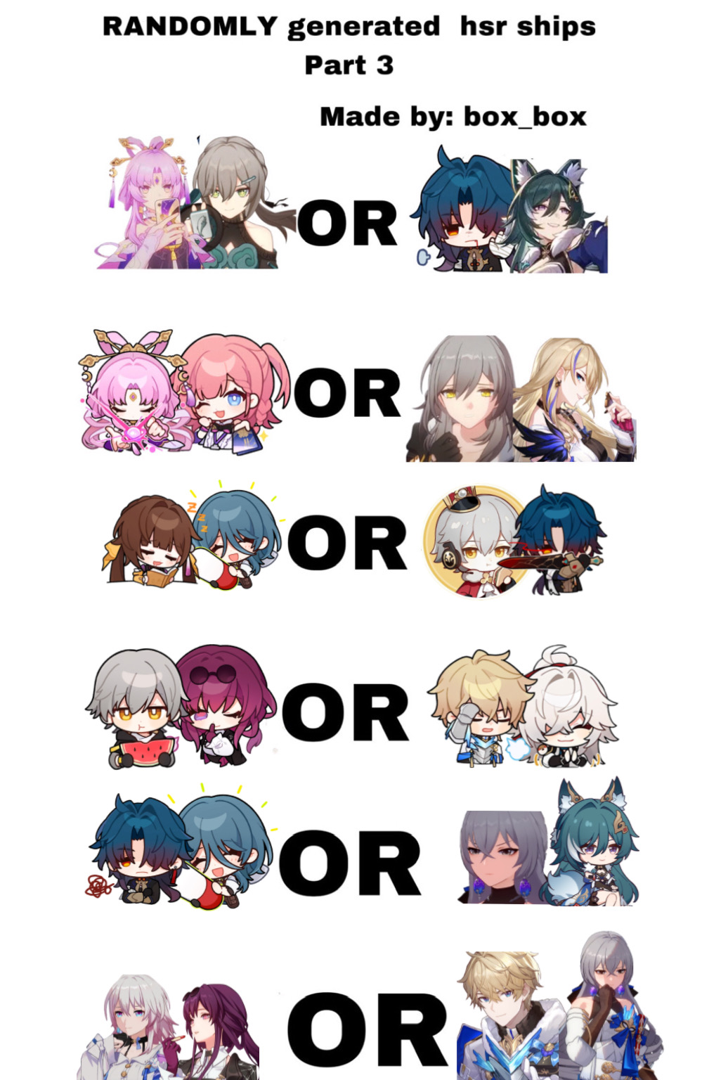 Randomly generated hsr ships, part 3🌷 Honkai: Star Rail | HoYoLAB