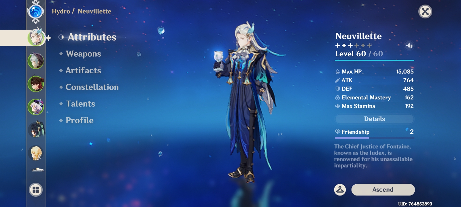 AR 39 player here, review my Neuvillette! Genshin Impact | HoYoLAB