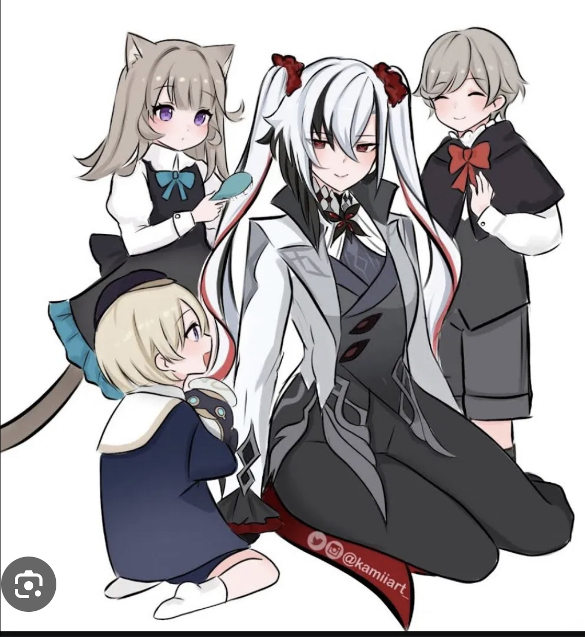 Father and her kids Genshin Impact | HoYoLAB