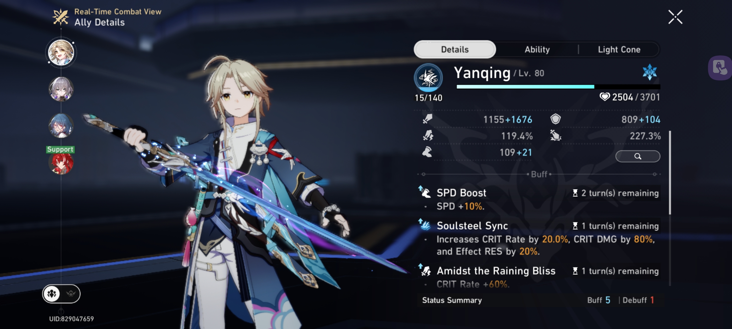 My Yanqing build!!1 Honkai: Star Rail | HoYoLAB