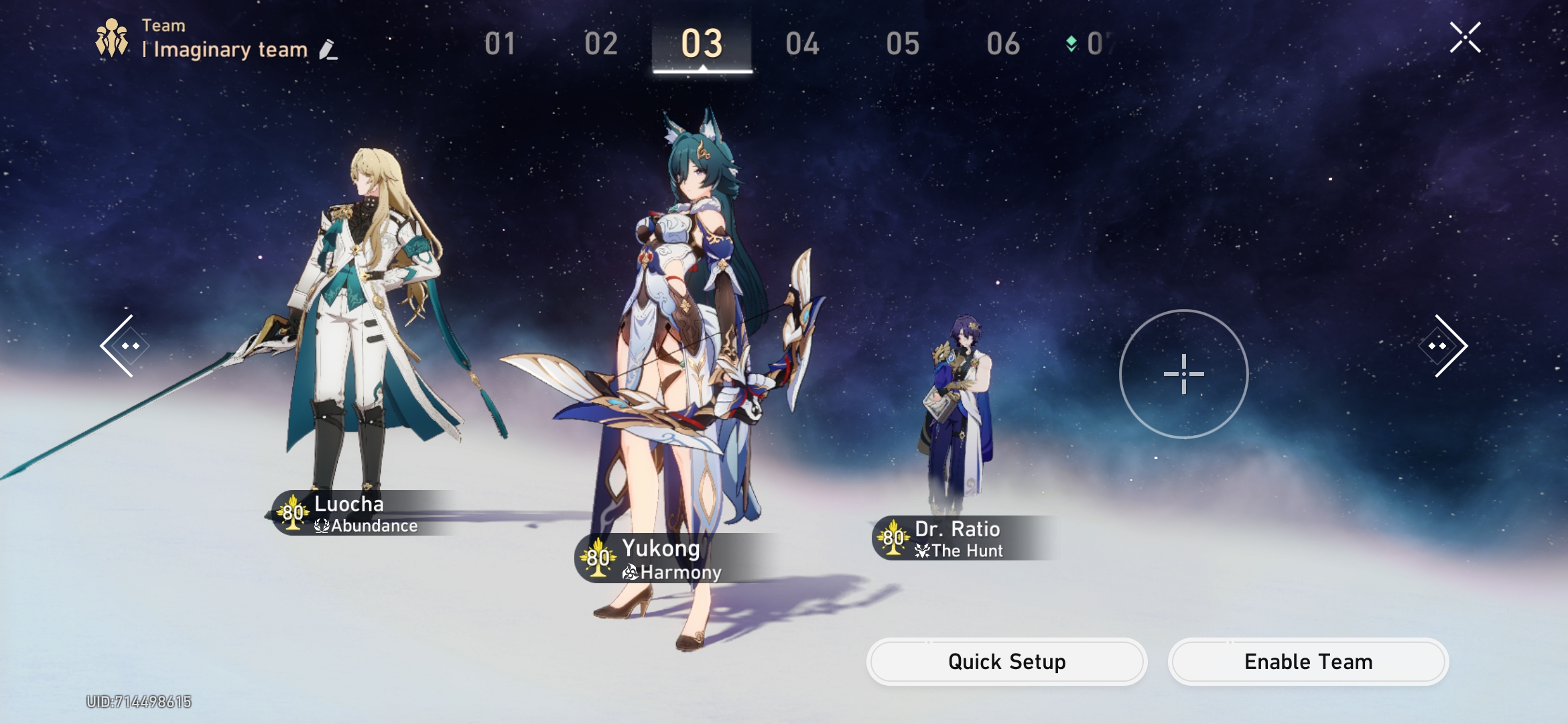 My Imaginary team Honkai: Star Rail | HoYoLAB