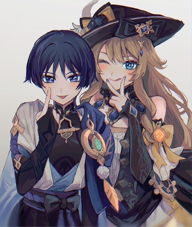 They both look cute together and even better being one..💀 Genshin ...