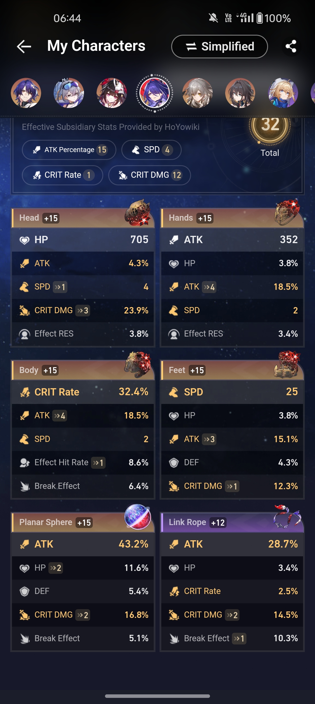 Don't mind the hp, effect hit rate rolls and break effect rolls Honkai ...