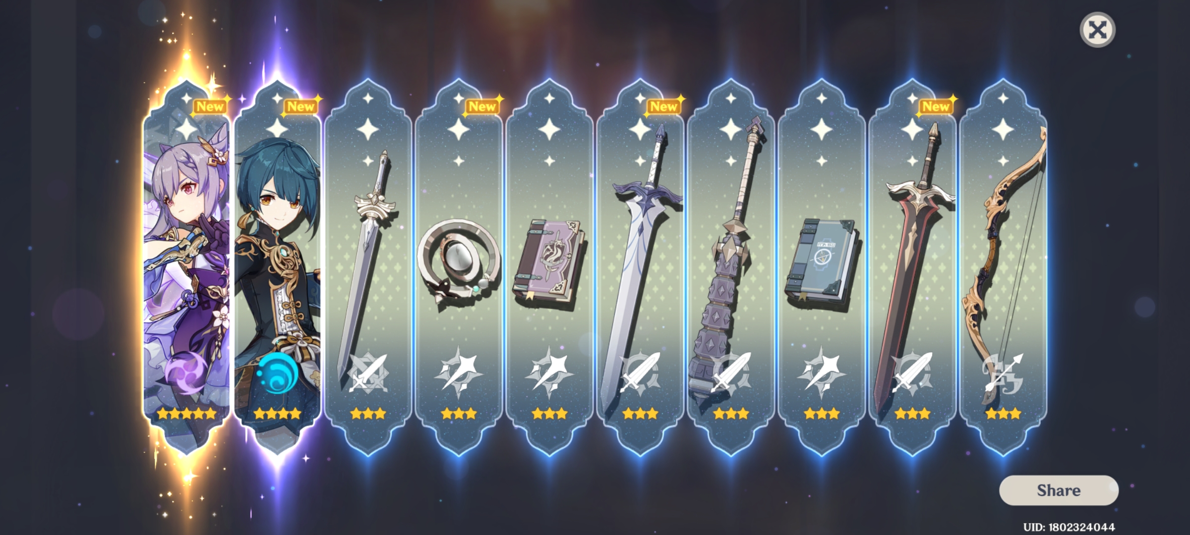 keqing in 20 pull Genshin Impact | HoYoLAB