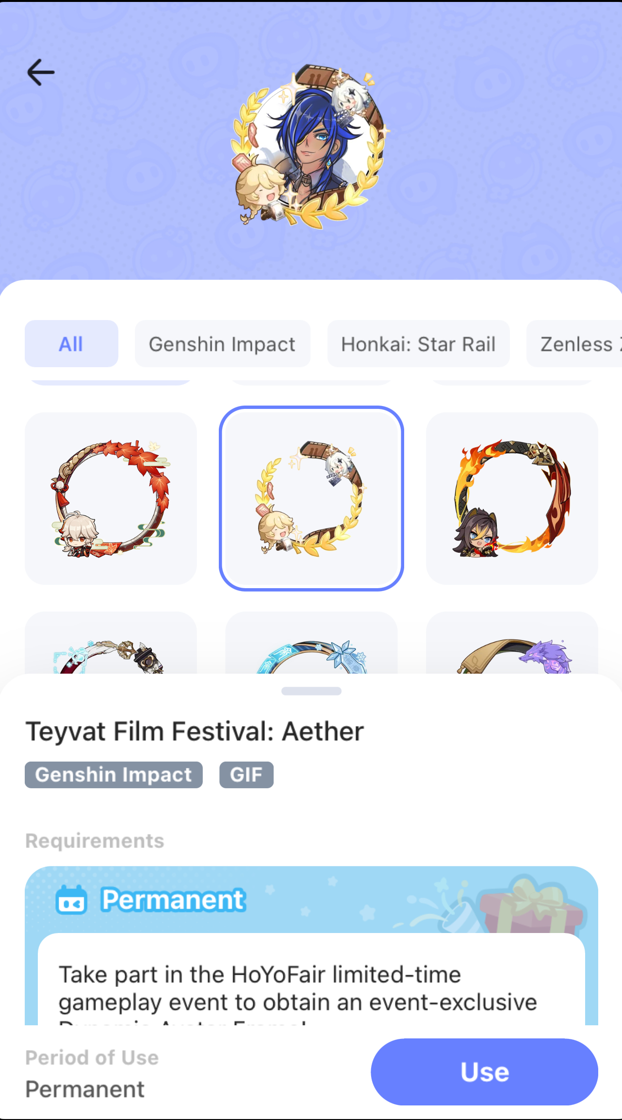 Teyvat Film Festival Frames | Frame Collection #109 Genshin Impact ...