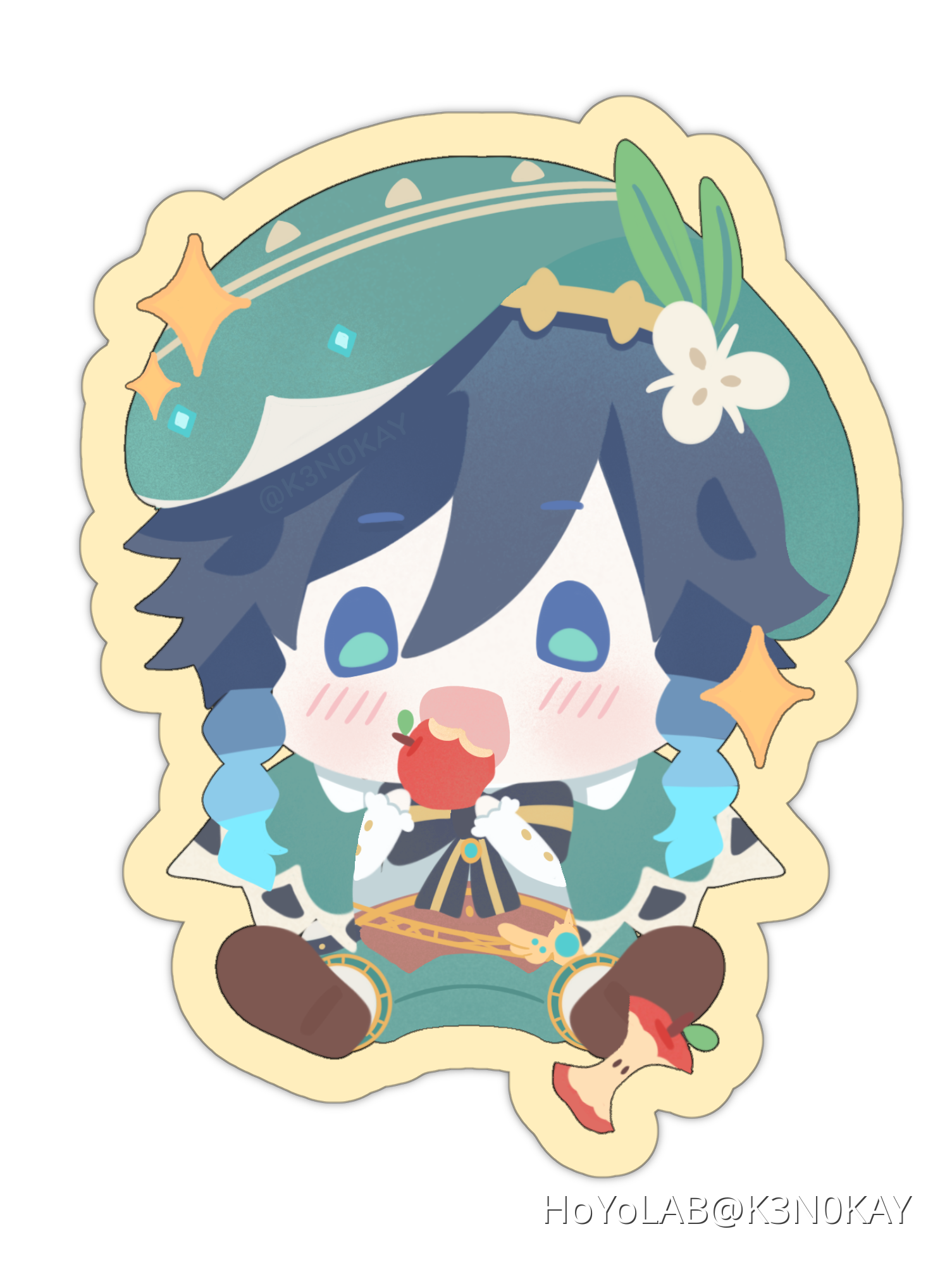 🍎🗒 | Venti Sticker ♡ Genshin Impact | HoYoLAB